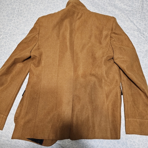 Jackets & Coats | Mens Faux Suede Safari Blazer Jacket Medium | Poshmark
